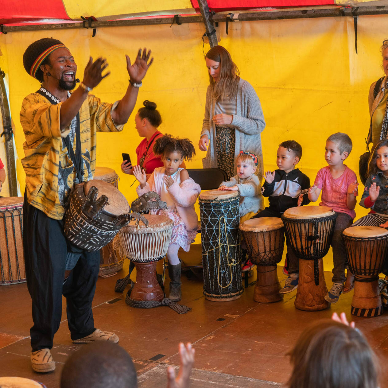Percussie & dans workshop - Amsterdam Roots Festival